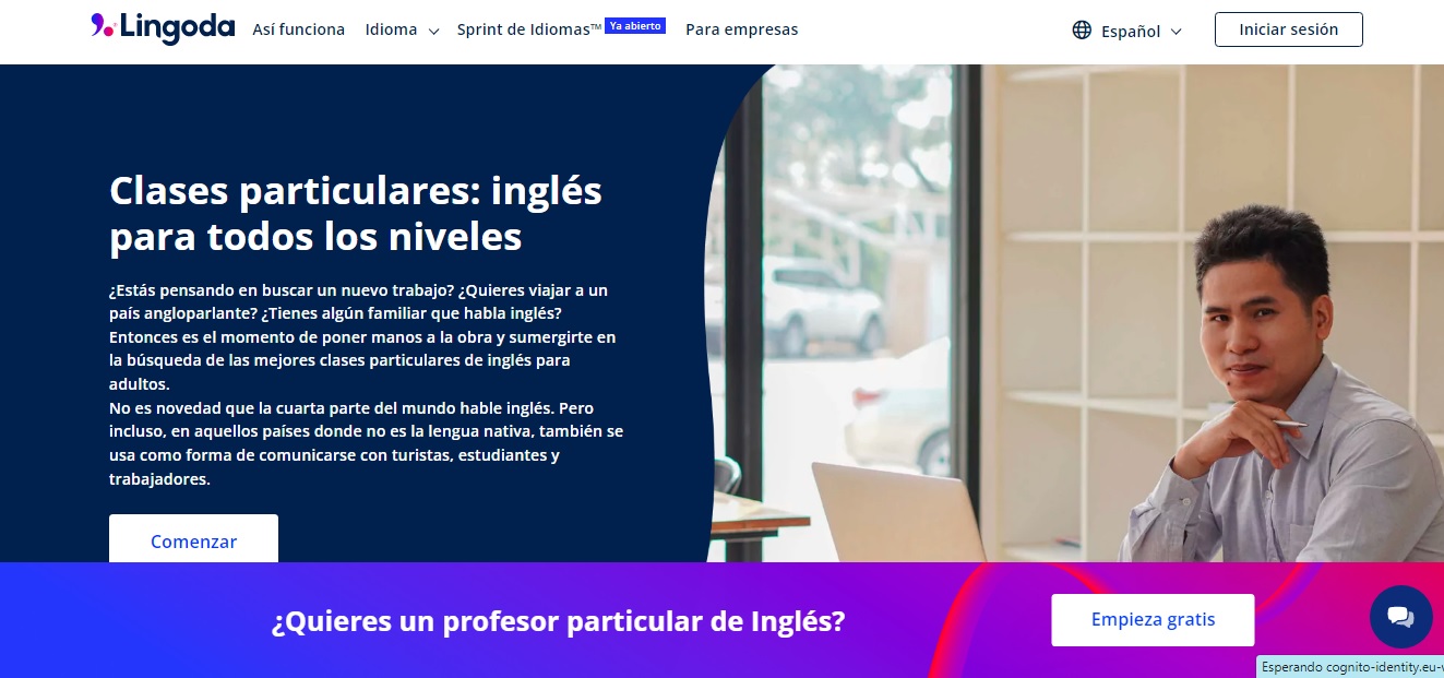 10 páginas para clases particulares de inglés. Comparativa